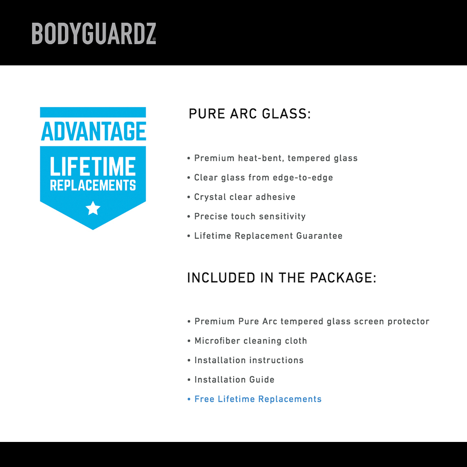 Pure Arc Tempered Glass Screen Protector - Samsung Galaxy S9+